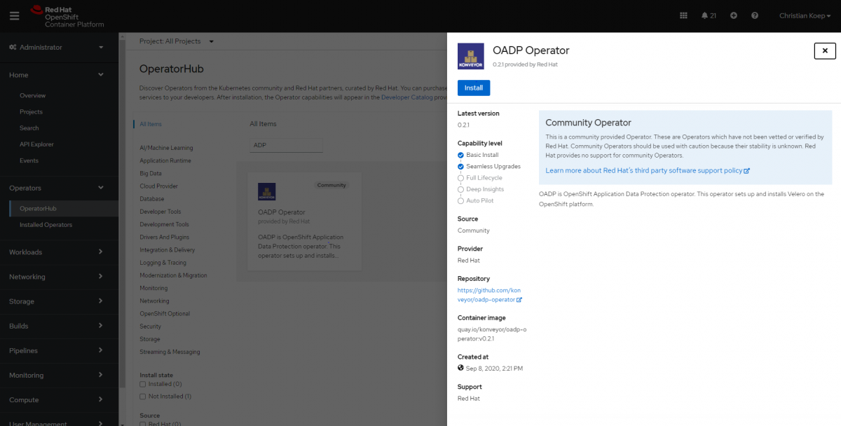 Backup And Recovery With Openshift Apis For Data Protection Oadp Open Sourcerers