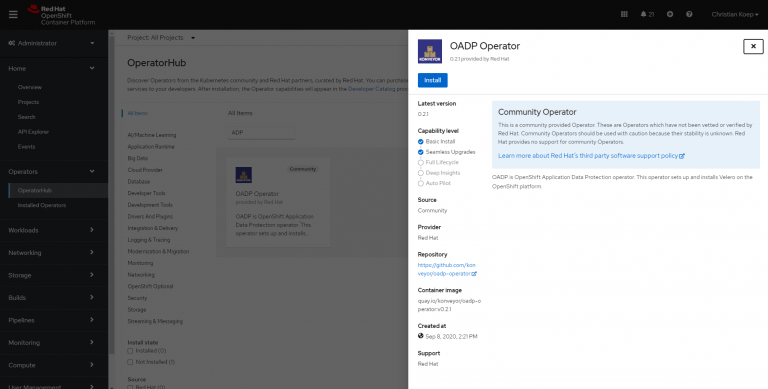 Backup and Recovery with OpenShift APIs for Data Protection (OADP) – Open Sourcerers