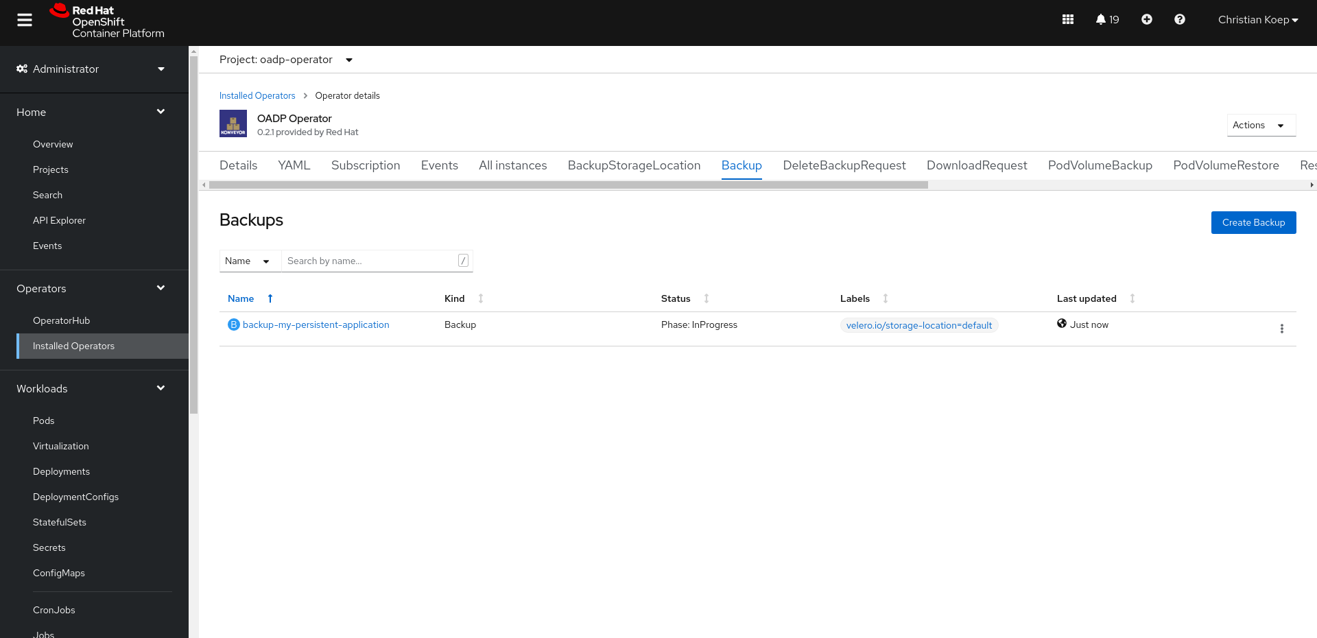 Backup And Recovery With Openshift Apis For Data Protection Oadp Open Sourcerers