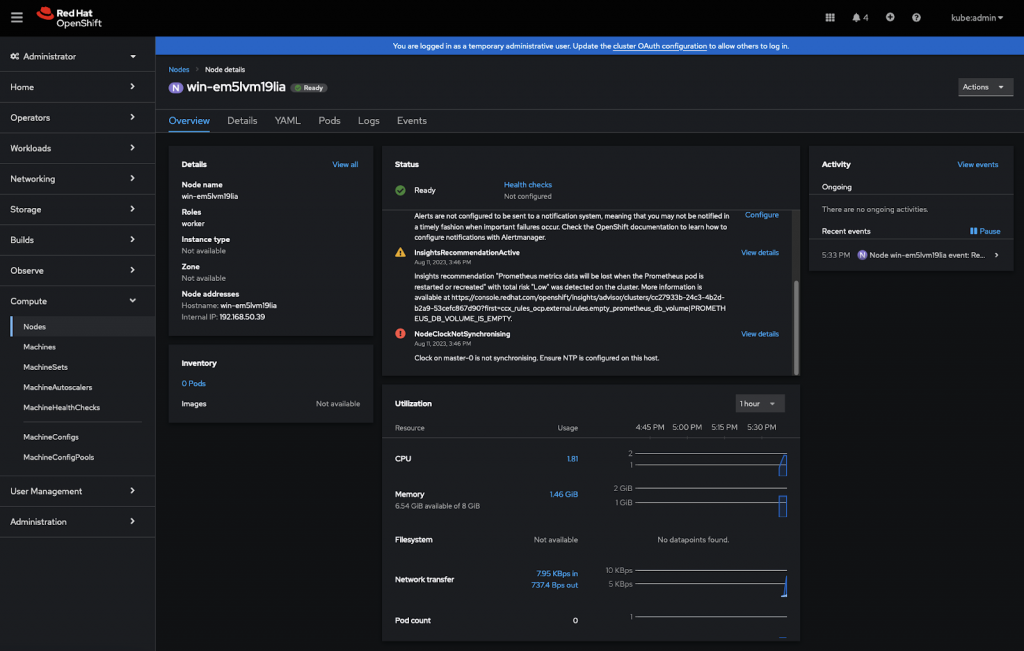 Quick start guide to the smallest OpenShift cluster for Windows workload