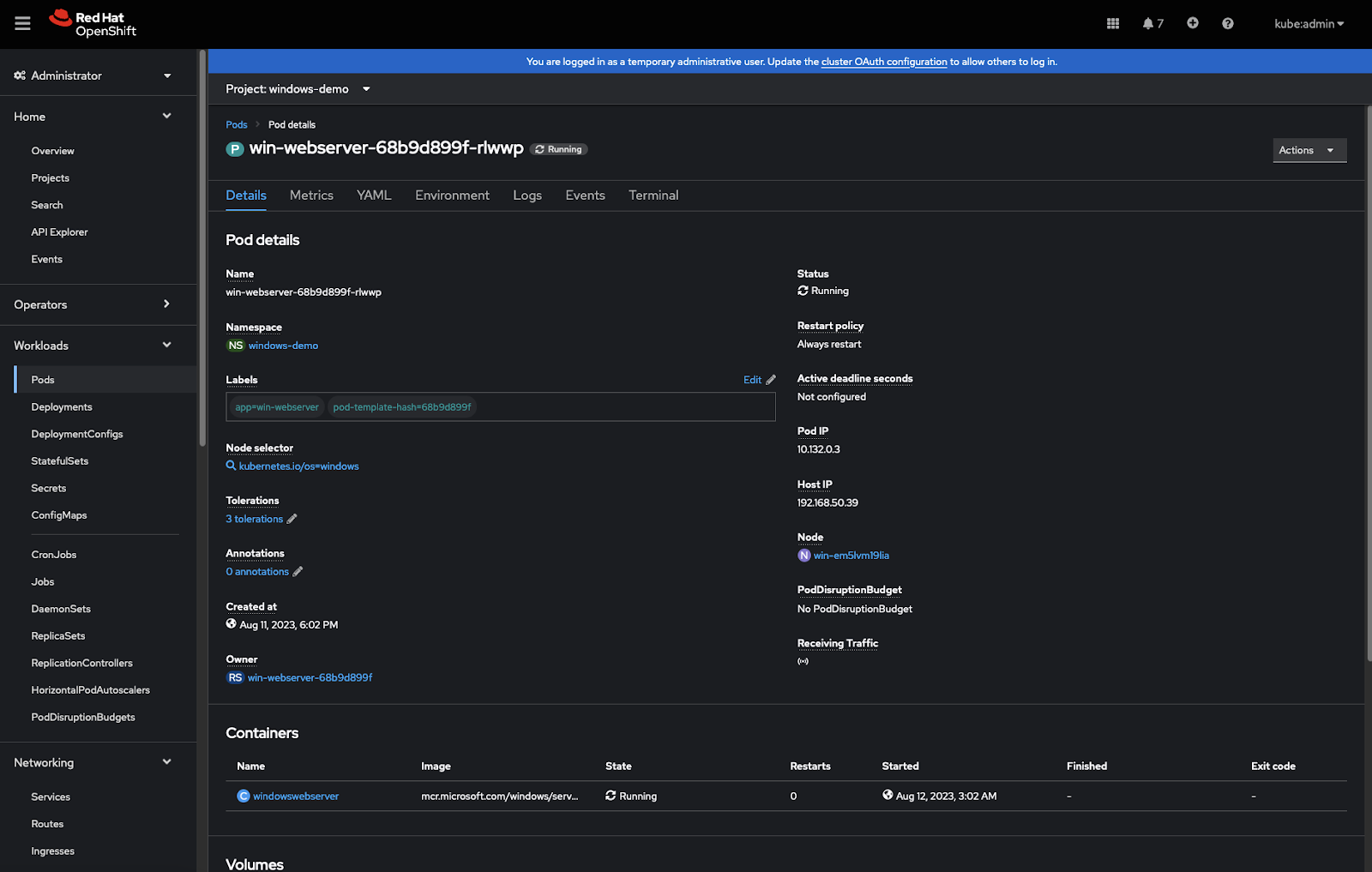 Quick Start Guide To The Smallest Openshift Cluster For Windows Workload